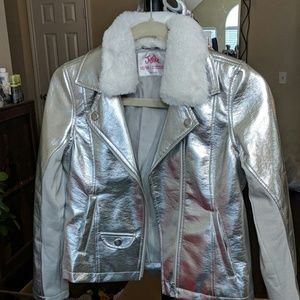 Justice | Jackets & Coats | Justice Metallic Silver Jacket Size 214 ...